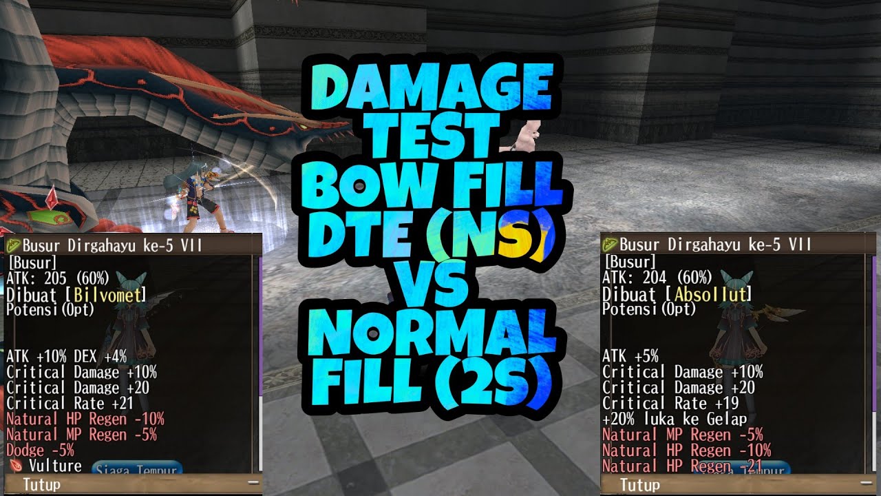TORAM ONLINE - TEST BOW DTE FILLSTAT NON SLOT VS BOW NORMAL FILLSTAT 2 ...