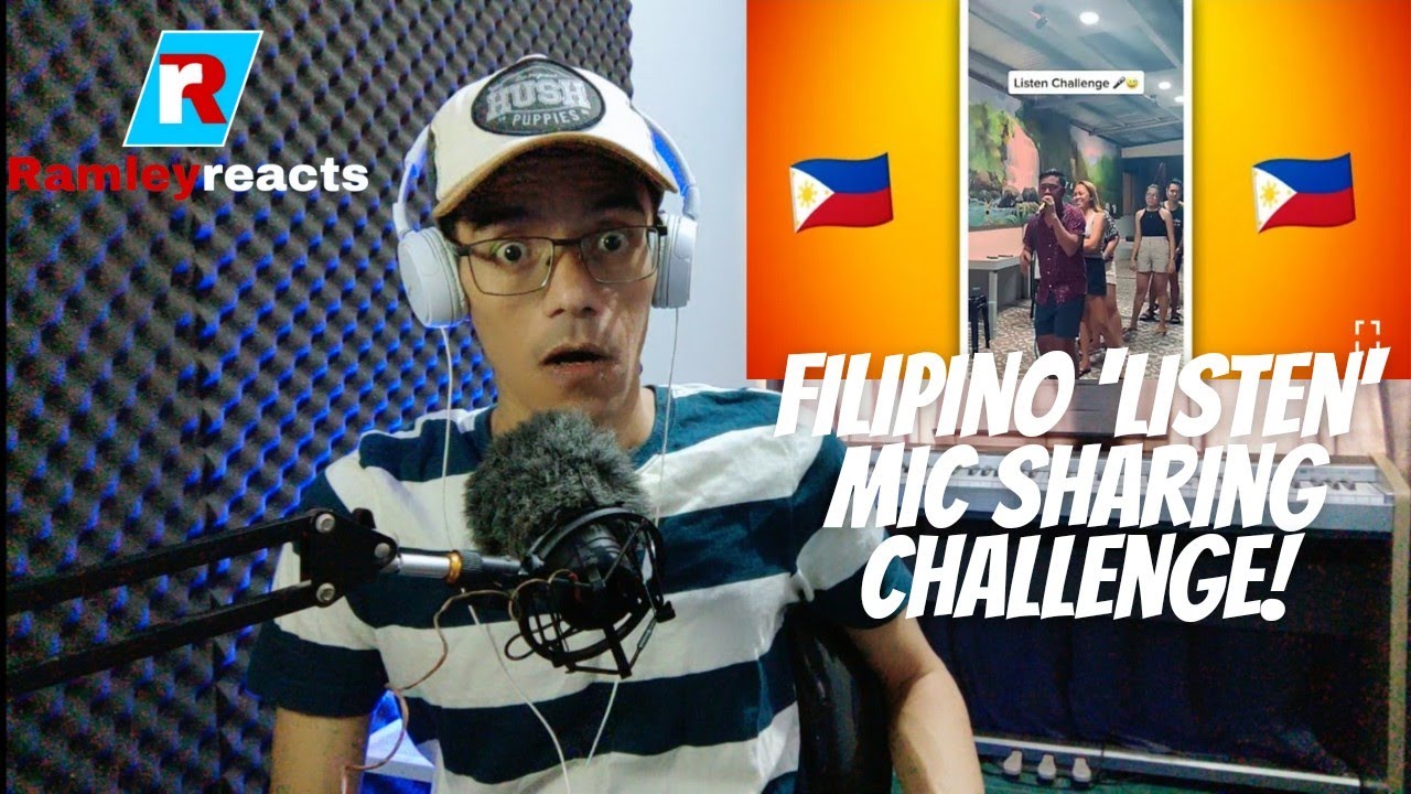 Filipino 'LISTEN' Mic sharing CHALLENGE! 400k Likes in 24 hours ...