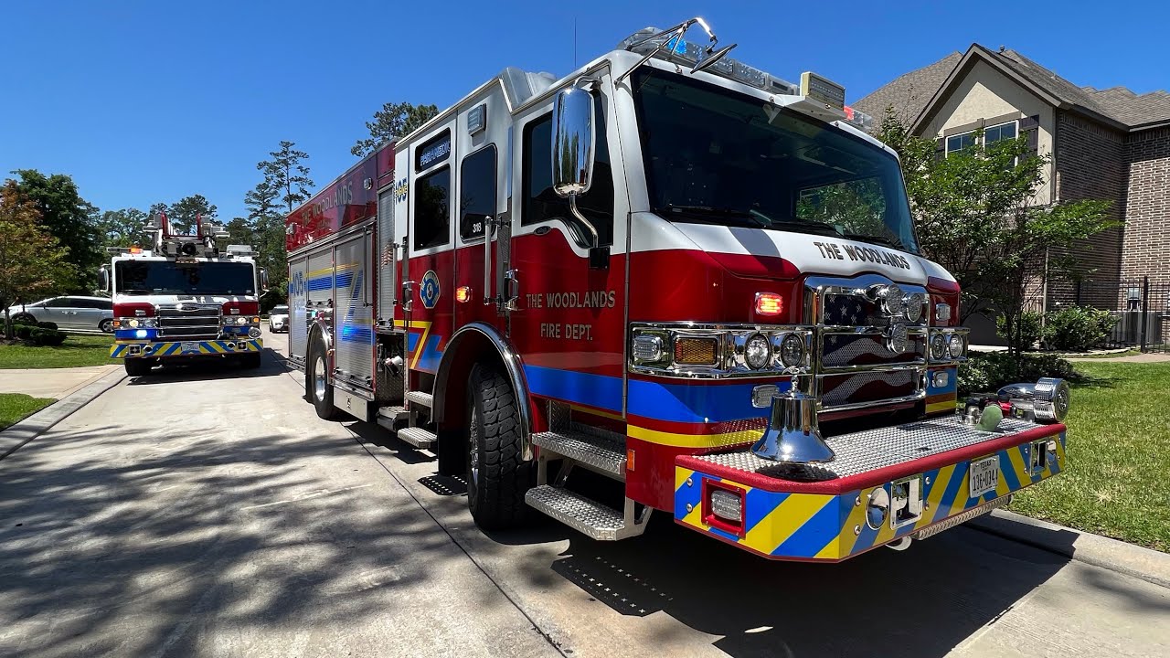 [Working House Fire] The Woodlands Working House Fire Response - 4/22 ...