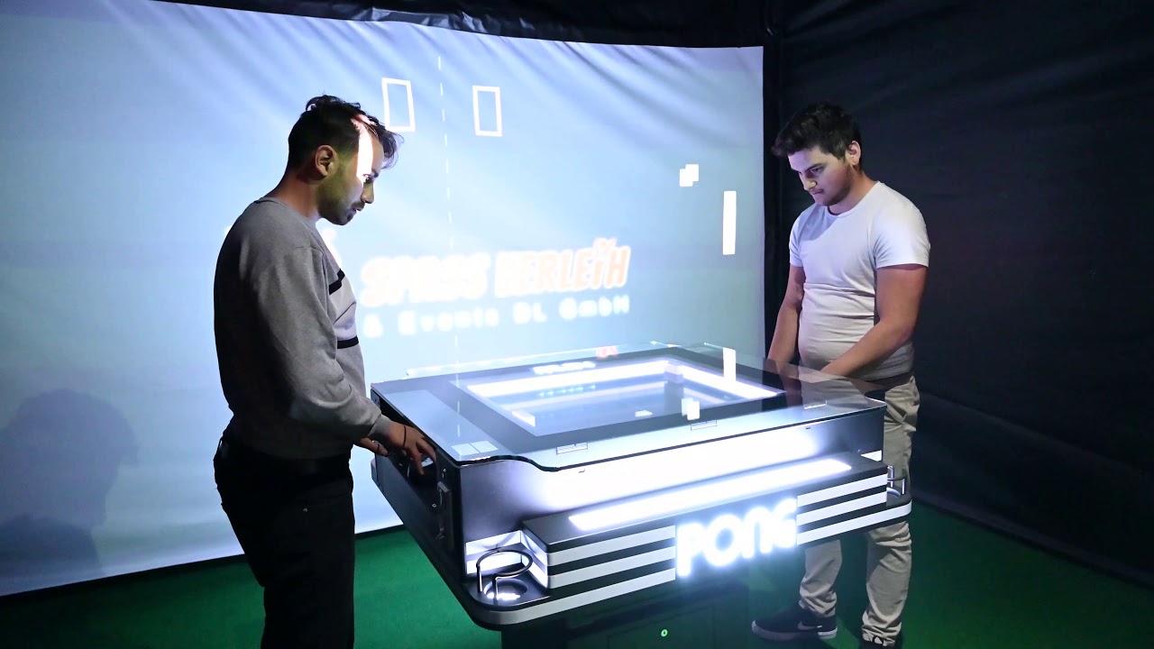 Atari Pong Cocktail Table | Messespiel & Eventhighlight - YouTube