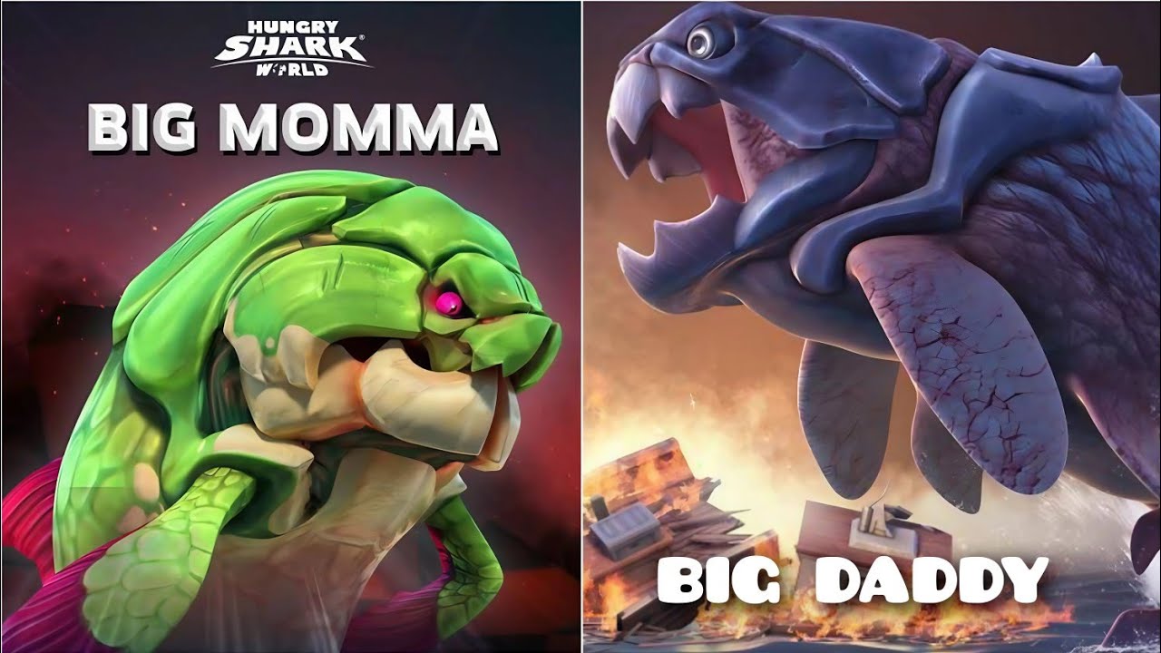 Big Daddy VS Big Momma - Hungry Shark Evolution - World - YouTube