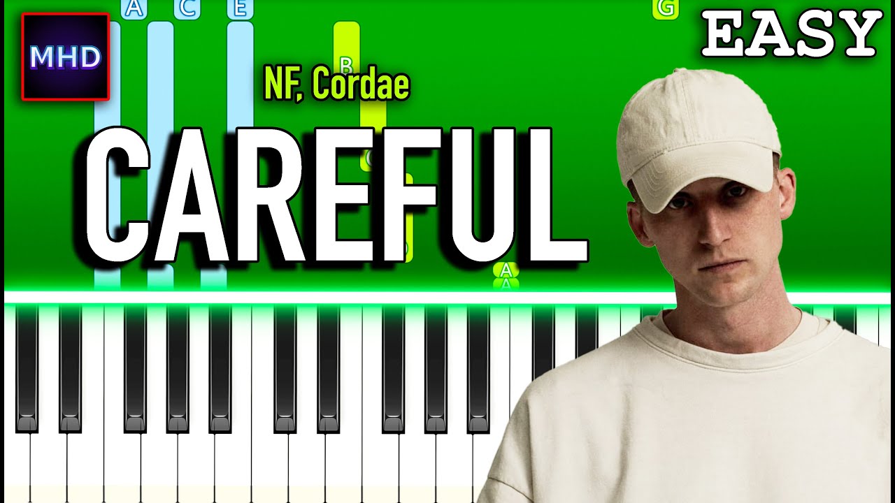 NF - CAREFUL ft. Cordae - Piano Tutorial [EASY] - YouTube
