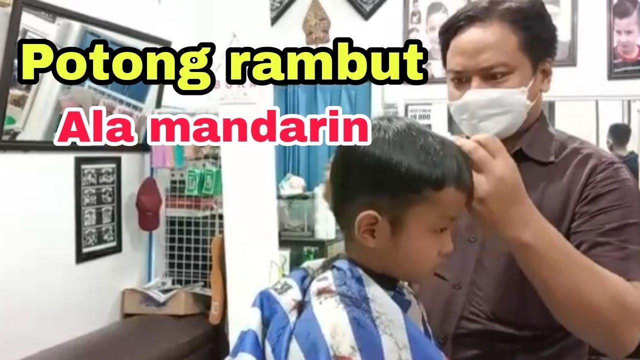 Potong rambut ala mandarin ke Buyung Kharisma - YouTube