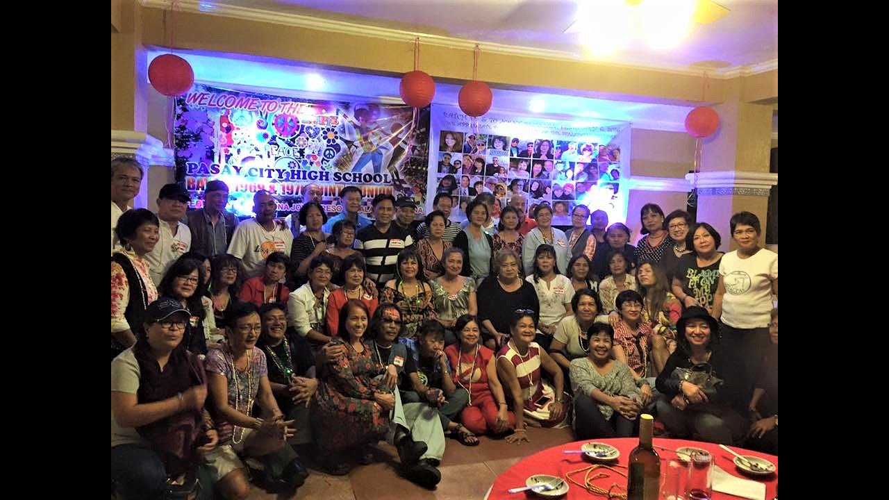Collection of Photos from Previous PCHS Batch 1970 Reunions - YouTube