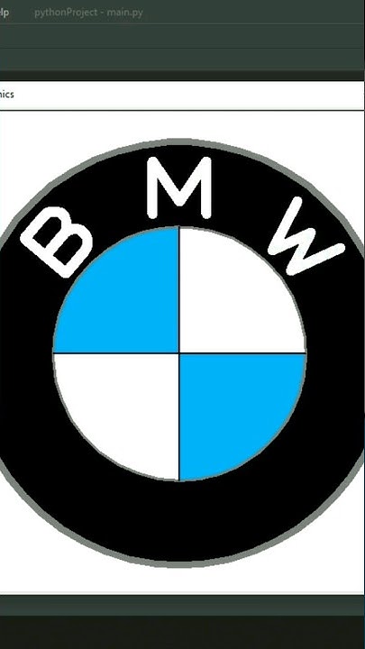 Draw BMW Logo 😜 Using Python Turtle | #shorts #shortvideo #short # ...