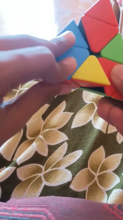 Left Handed Algorithm On Pyraminx cube #shorts - YouTube