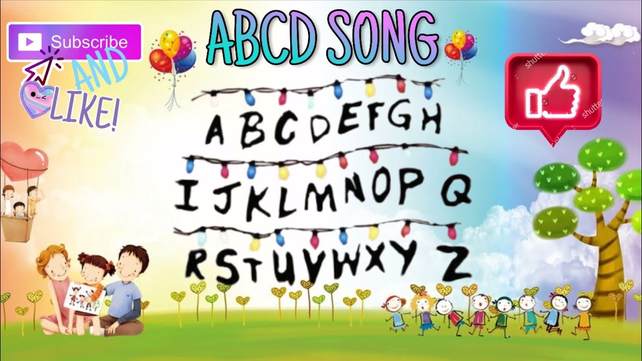 ABCD SONG || LEARN ALPHABET || Lagu ABCD || Belajar Mengenal Huruf ...