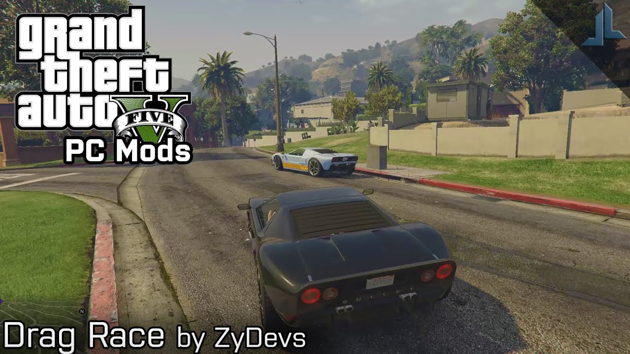 GTA V PC Mods: Drag Race Mod v1.2 - YouTube