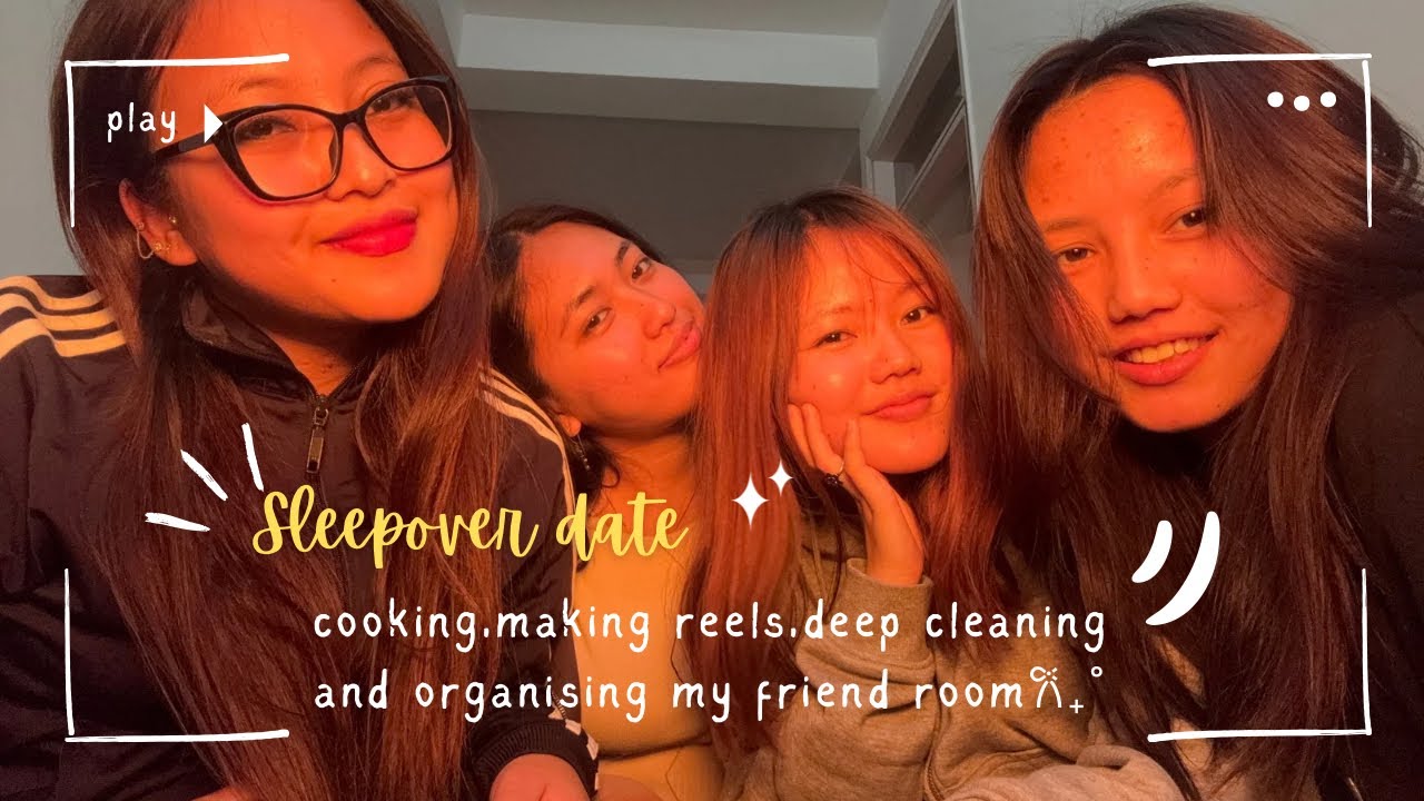 Vlog🌟 Sleepover date with my girls🧸(catching up, eating,cooking ...