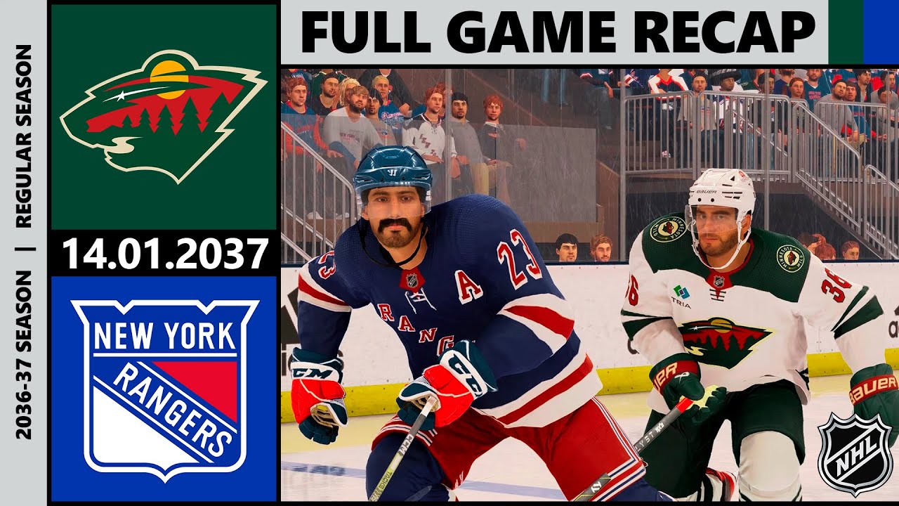 NHL 24 - Minnesota Wild vs New York Rangers | Regular Season, Game 46 ...