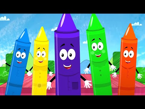 Five Little Crayons Nursery Rhyme And Cartoon Video by The Five Little Show