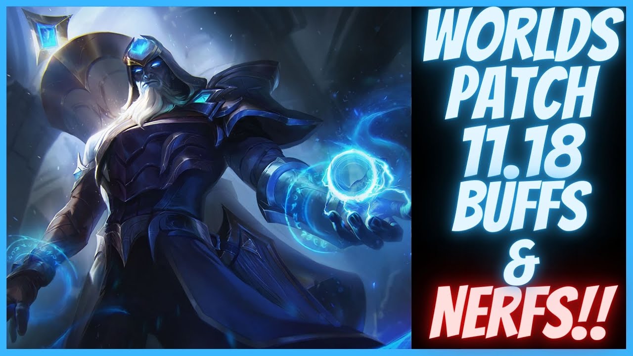 WORLDS 2021 PATCH 11.18 BUFFS N NERFS!!!| League of Legends - YouTube