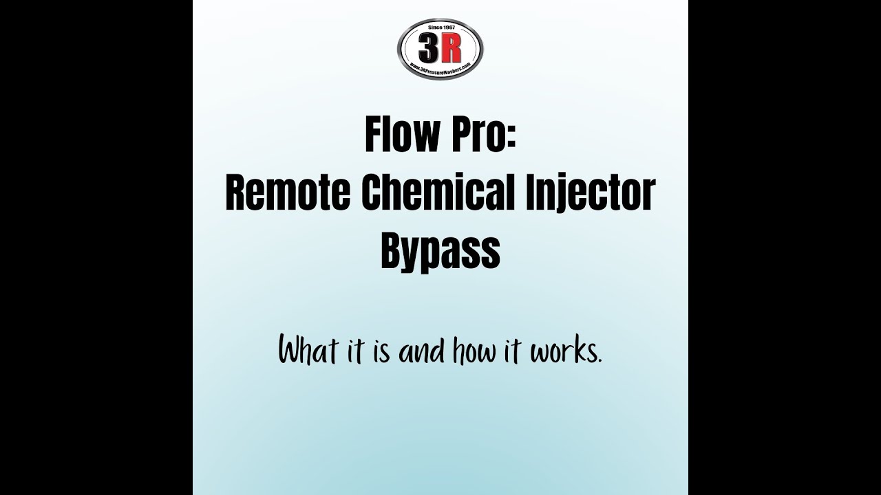 A Closer Look At the Flow Pro: Remote Chemical Injector Bypass - YouTube