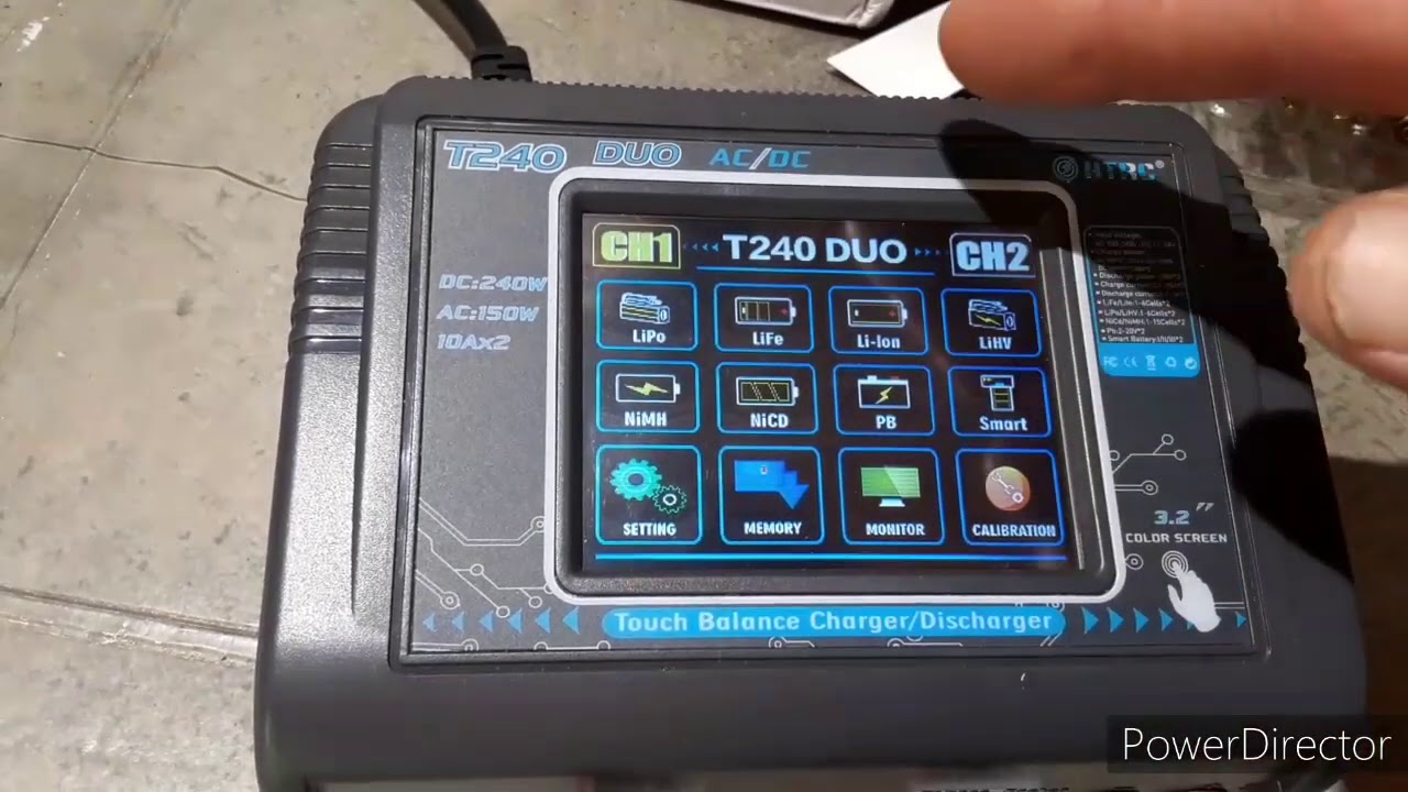 HTRC T240 DUO AC/DC INPUT Professional Balance Charger/Discharger ...