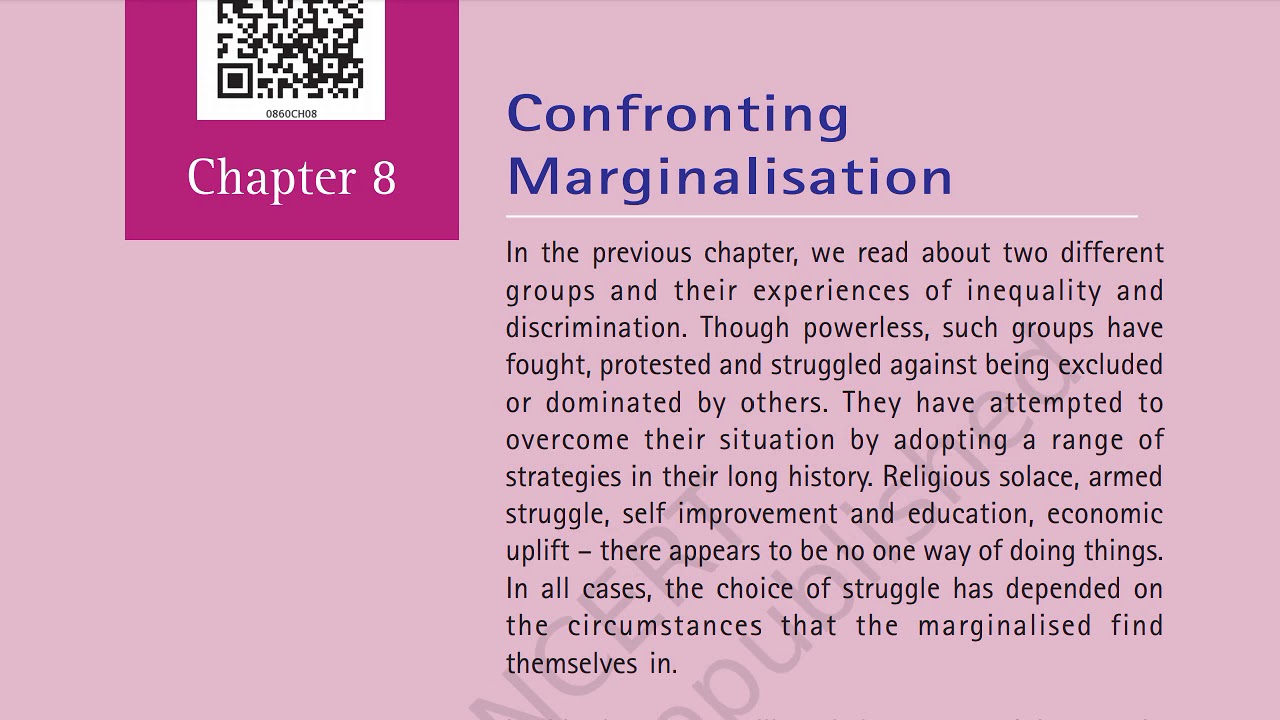 Class-8th Civics CH-8 Confronting Marginalisation (lec-2) - YouTube