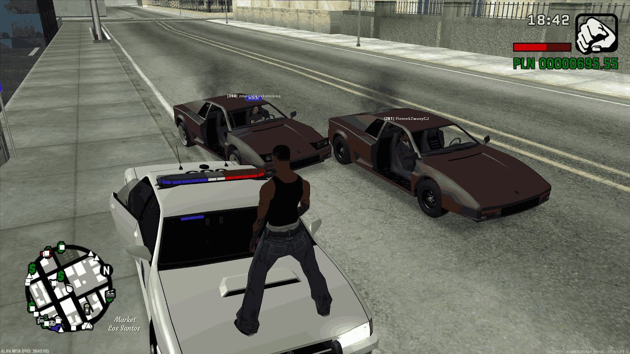 Pościg SAPD MTA 4LIFE (Na Padzie) - YouTube