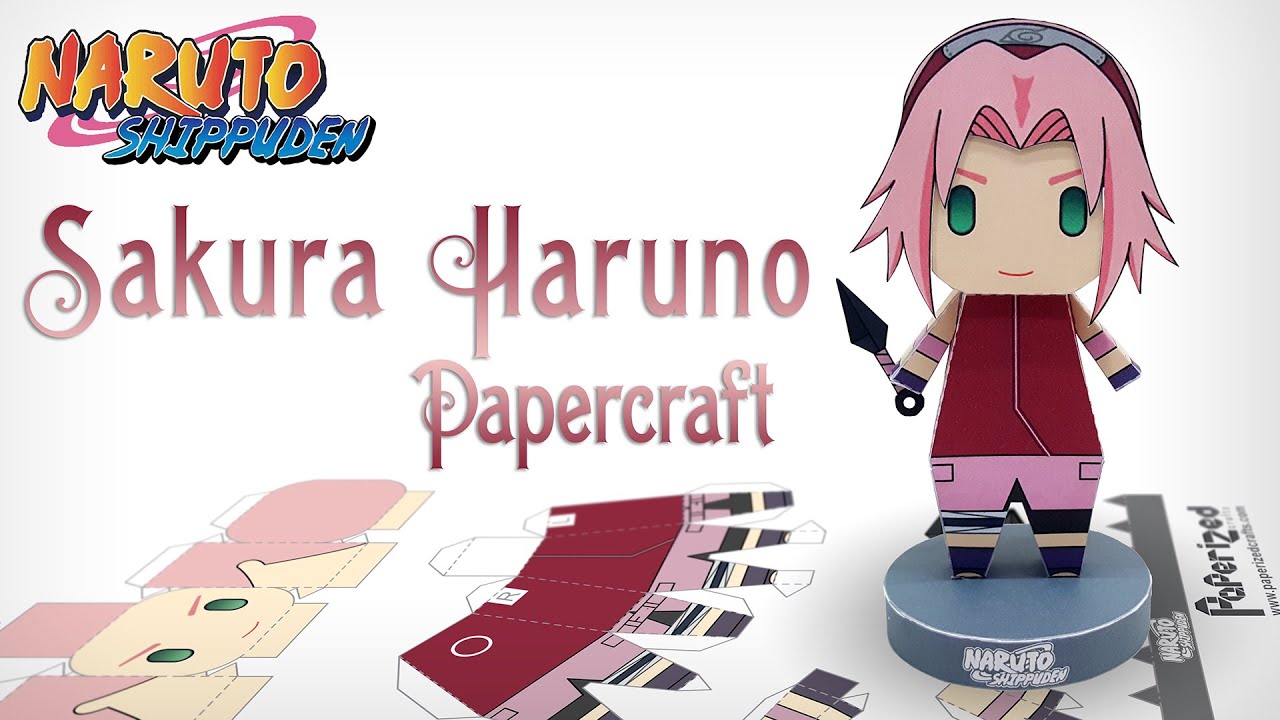 Naruto: Shippuden - Sakura Haruno Paperized - YouTube