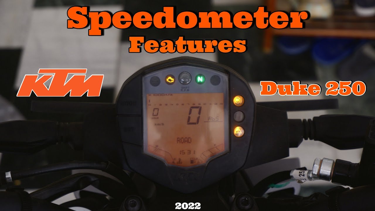 Speedometer Features Explain Of Ktm Duke 250 Bs6 2022 Model - YouTube