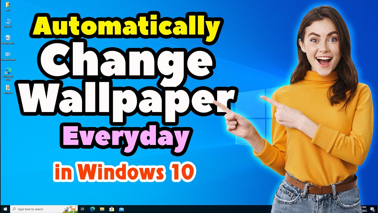 How to Set Daily Auto Wallpaper Change in Windows 10 - YouTube