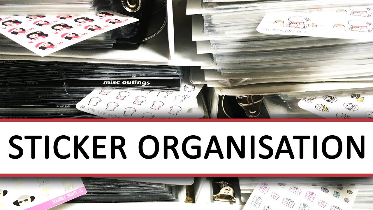 How I organise my massive sticker collection! - YouTube