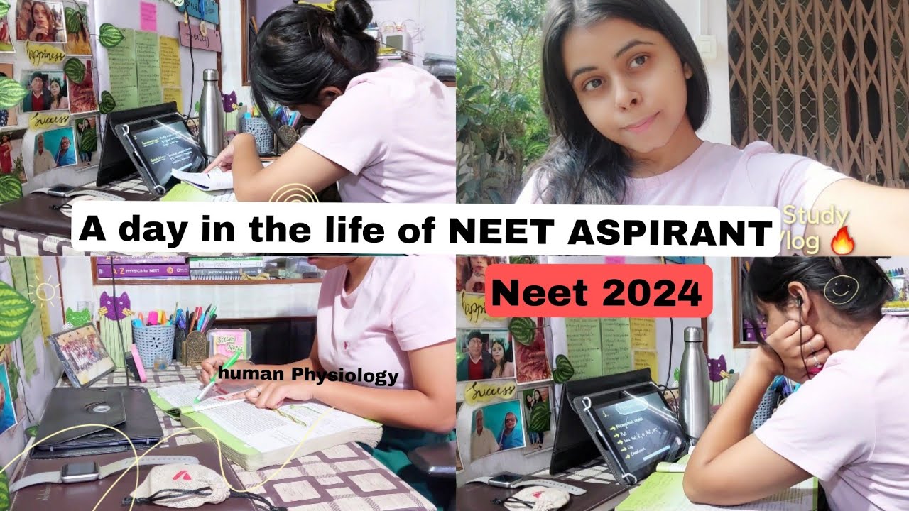 A DAY IN THE LIFE OF NEET ASPIRANT📚| Human Physiology🔥Study vlog☘️|neet ...