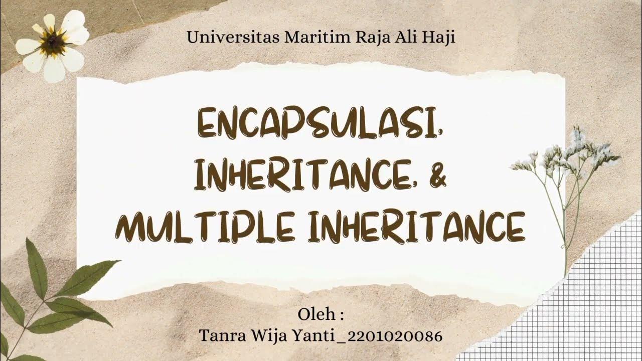 Encapsulasi, Inheritance, dan Multiple Inheritance - YouTube