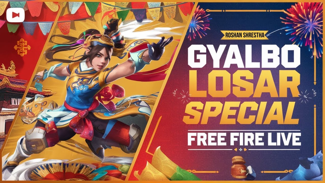 🔥 Gyalbo Losar Special - Free Fire Live | Intense Gameplay & Fun! - YouTube