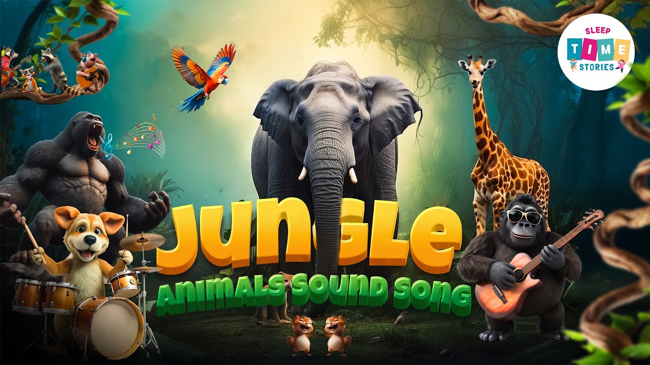 Jungle Animals Sound Song | Nursery Rhymes & Kids Songs - YouTube
