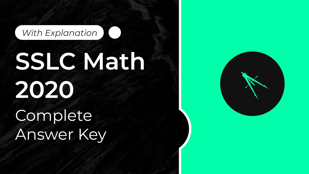 SSLC Maths Answer Key 2020 With Explanation Kerala SSLC Linto A sslc-maths-answer-key-2020-with-explanation-kerala-sslc-linto-a