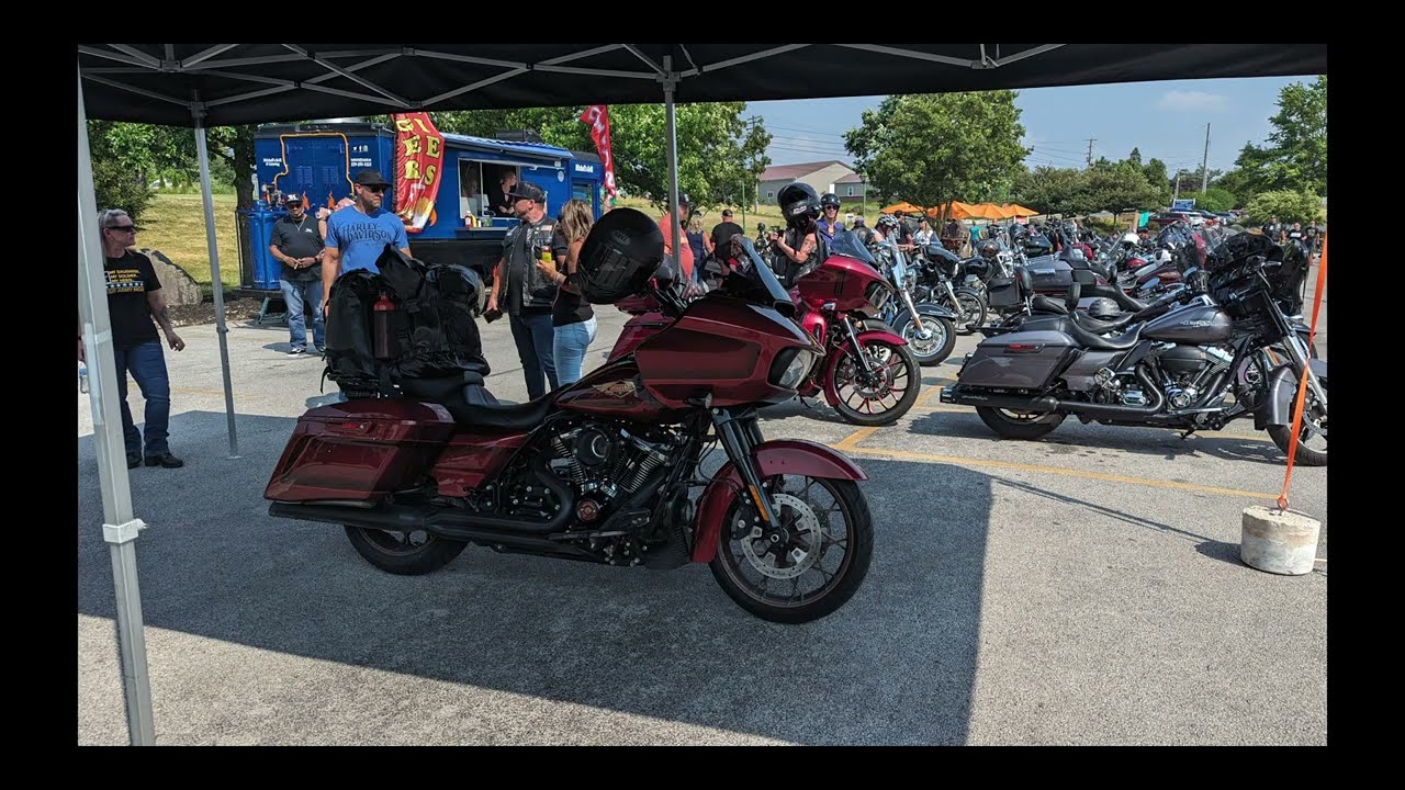 Adam Sandoval Rides Great American Convoy at Battlefield HD - YouTube