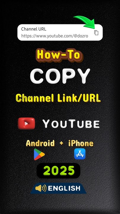 YouTube URL: How to Find/Get/Copy YT Channel Link on Mobile Phone App # ...