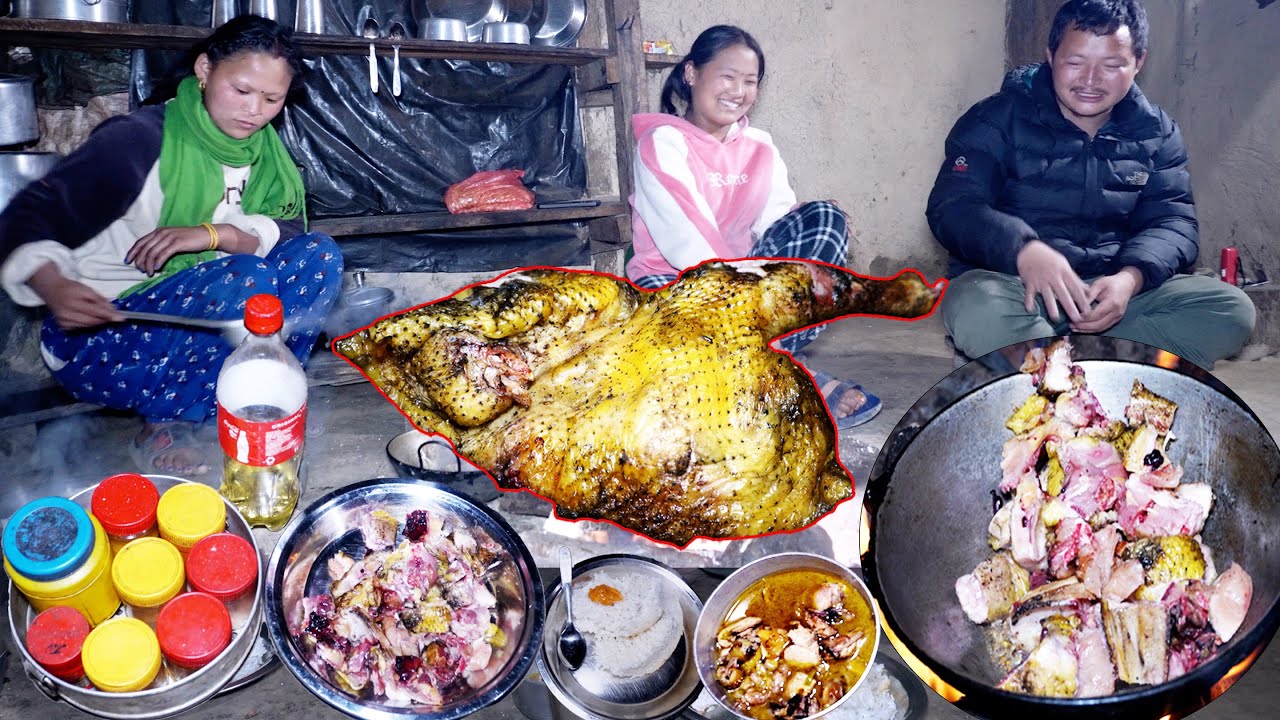 Rita cooks chicken curry & rice for sister and husband Rojan @Ritarojan ...