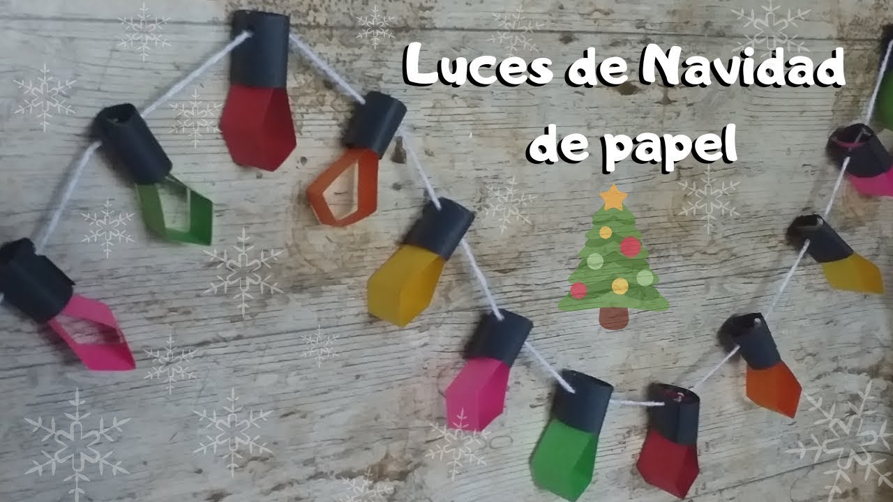 Foquitos de papel - Guirnalda Navideña - YouTube