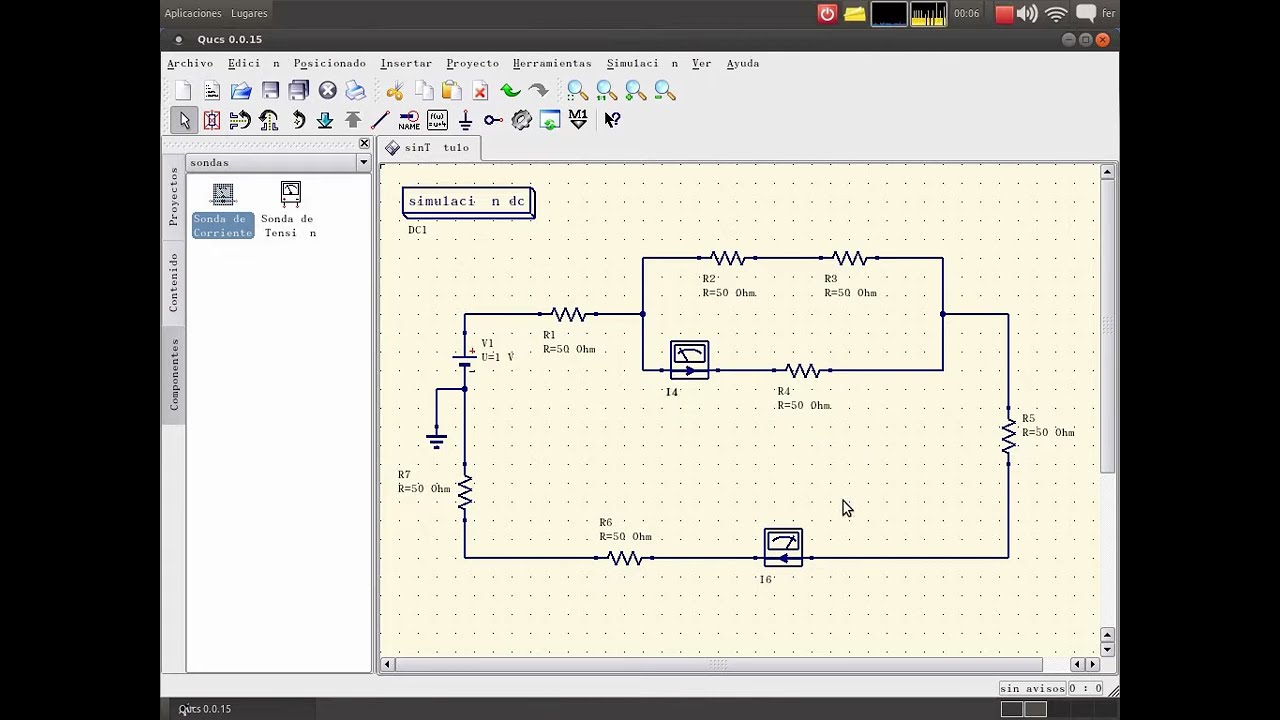 Simulación de circuitos de DC en QUCS - YouTube