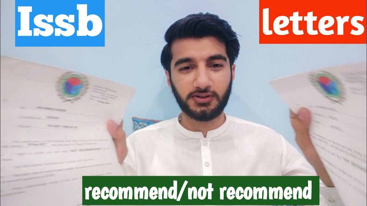 issb letter of recommendation or not recommendation - YouTube
