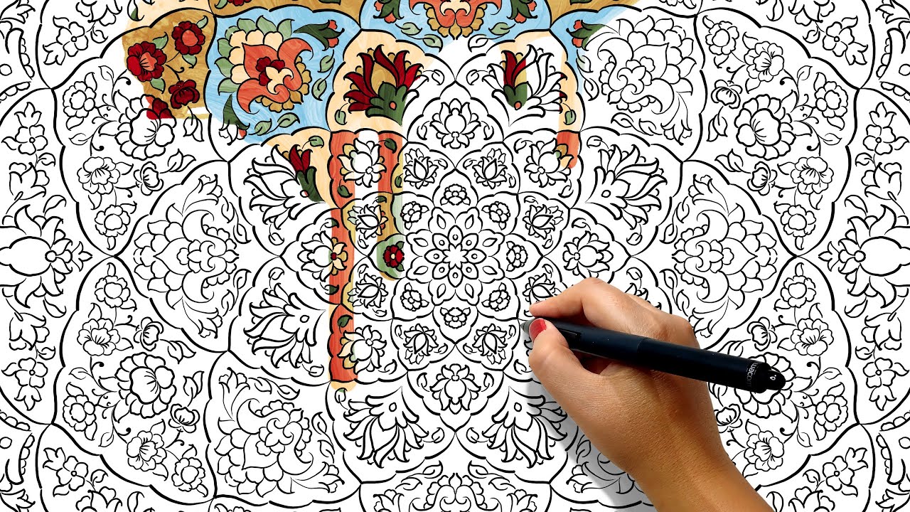 Mastering Carpet and Rug Design | Easy Mandala Drawing Tutorial - YouTube