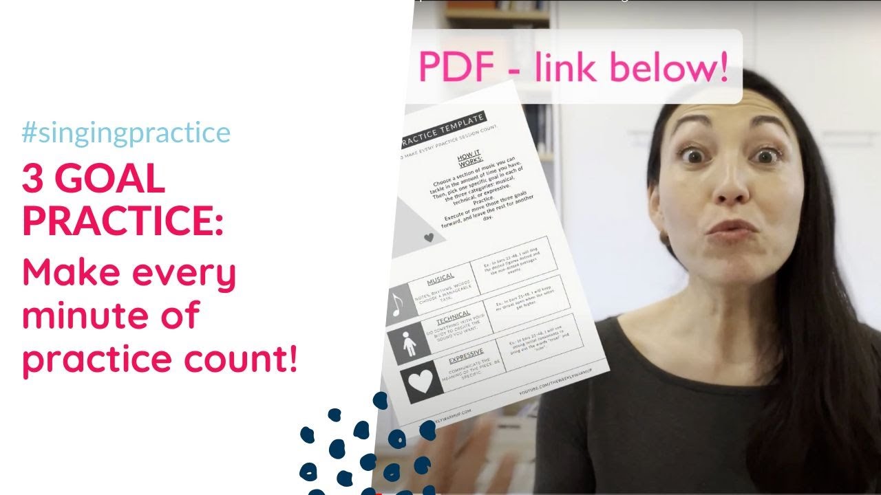 The BEST way to practice SINGING - 3 Goal method (Free PDF!) Make every ...