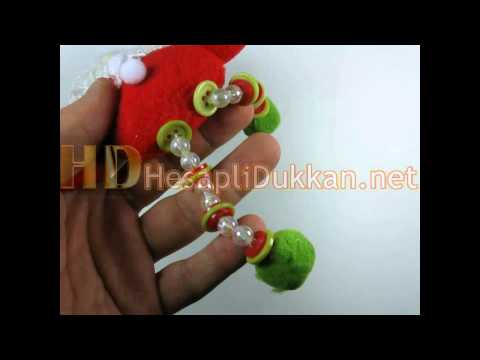 Boncuklu noel baba yılbaşı ağacı süsü yılbaşı hediyelik eşya Hesaplı Dükkan