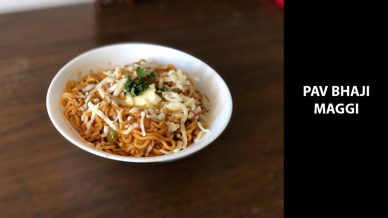 Pav Bhaji Maggi recipe | Maggi Recipe | street style Pav bhaji Maggi ...