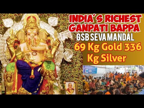 GSB SEVA MANDAL | 350+ CRORE GANPATI IDOL | INDIA'S RICHEST GANPATI ...