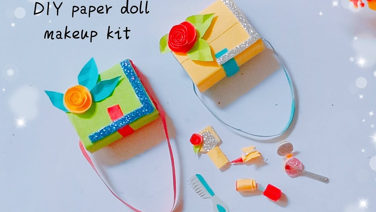 DiY cute paper doll makeup kit idia # original paper makeup kit idia # ...