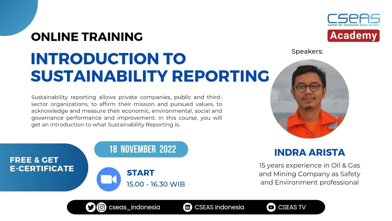 Online Training: Introduction to Sustainability Reporting - YouTube