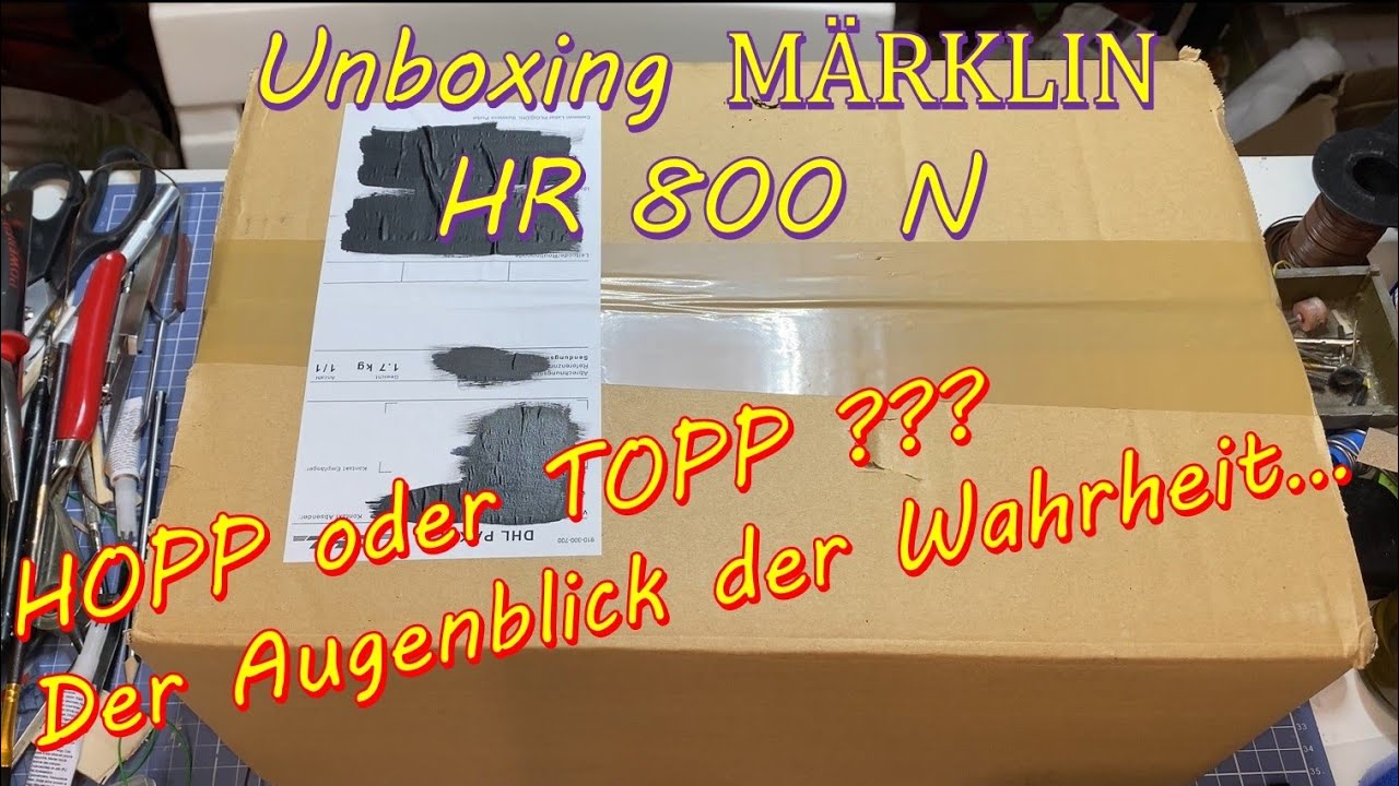 Unboxing Märklin HR 800 N - YouTube