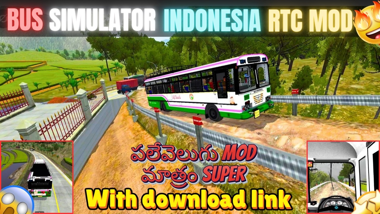 RTC BUS MOD IN INDONESIA BUS SIMULATOR | RTC BUS MOD మములుగాలేదు | WITH ...