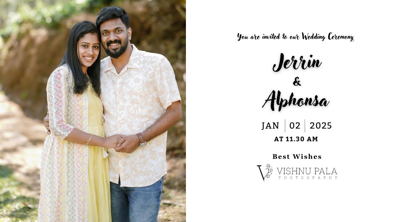 Wedding Ceremony | Jerrin & Alphonsa | 02.01.2025 | Thursday | 11.30 AM ...