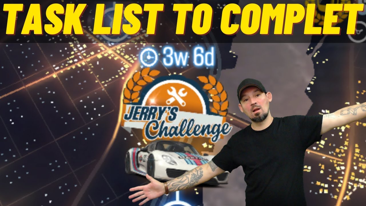 CSR2 Jerrys Challenge Task list. These are the tasks you nee to compete ...