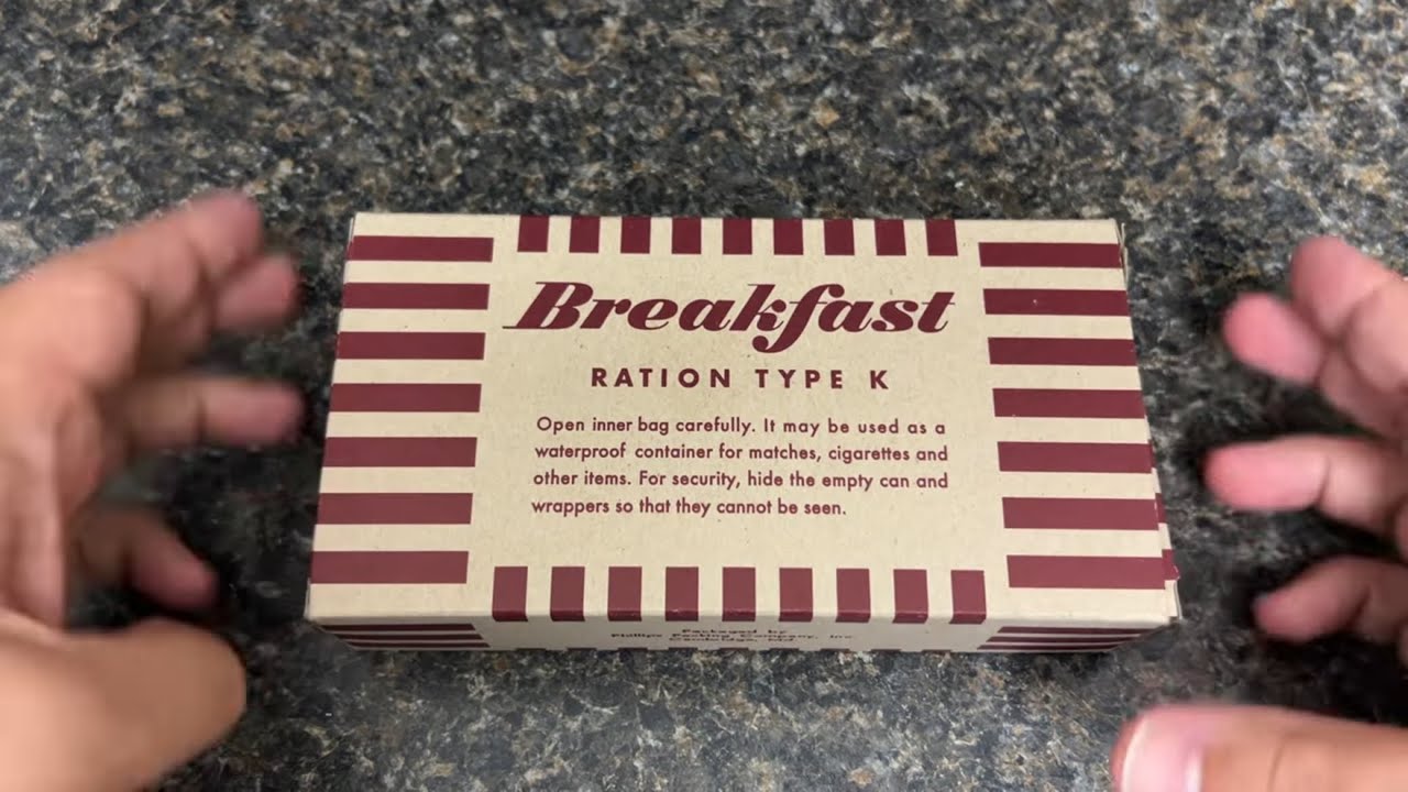 Unintentional ASMR | Eating a 1944 K Ration Breakfast (Ham & Eggs ...