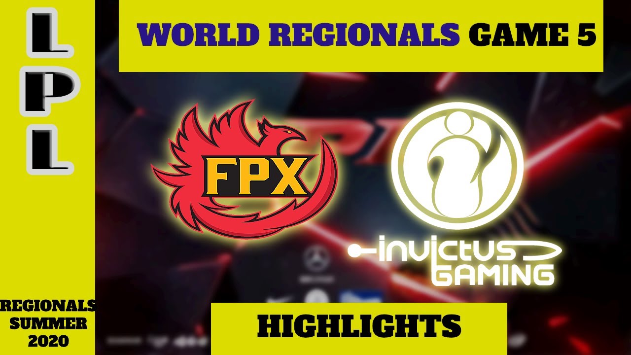 IG vs FPX Highlights Game 5 Round 1 LPL Regional Finals 2020 Invictus Gaming vs FunPlus Phoenix ...