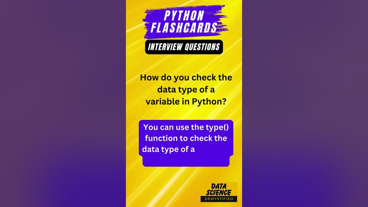 Python Interview Questions Flashcards Python Flashcards Pythonvariables Learnpython Youtube