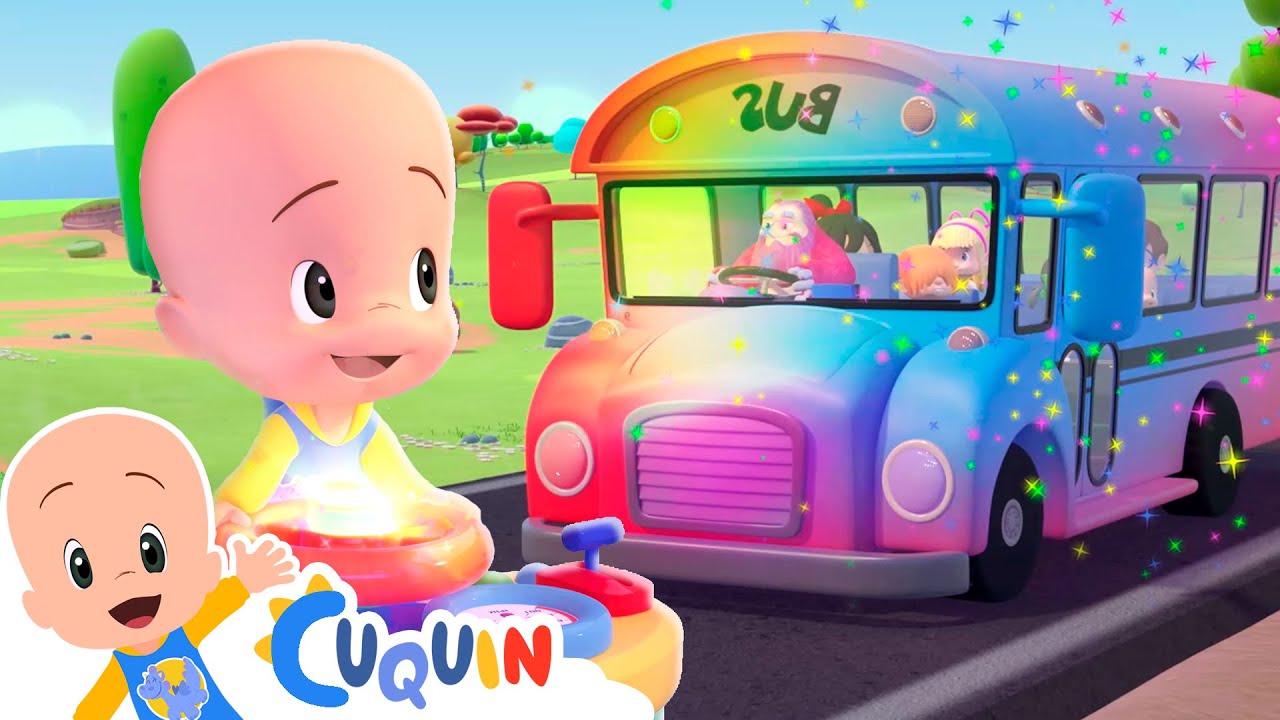 Las ruedas del bus de colores y más canciones infantiles para niños de ...